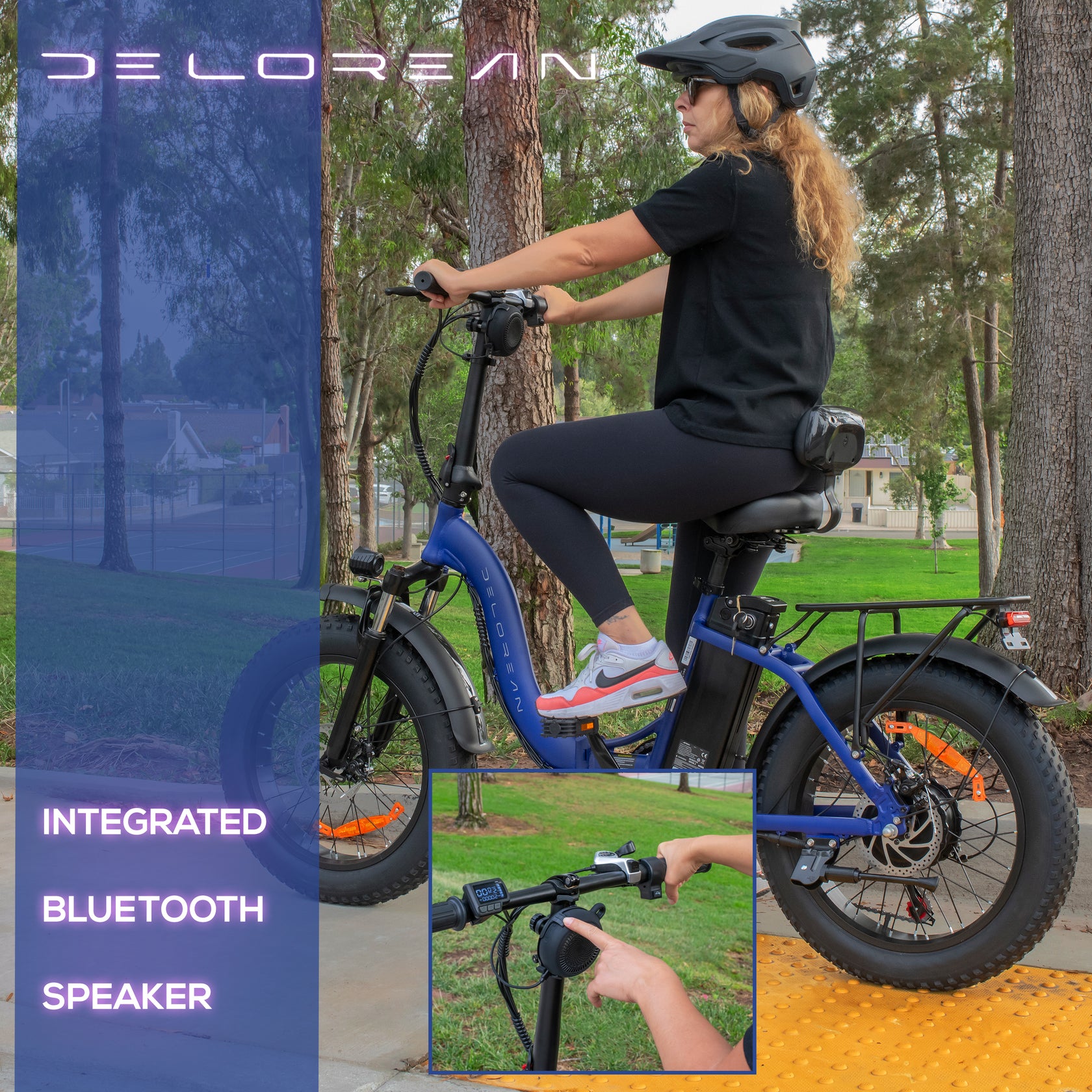 Delorean DM500-Sport Foldable Fat Tire E-Bike (Blue) – Mizari-store