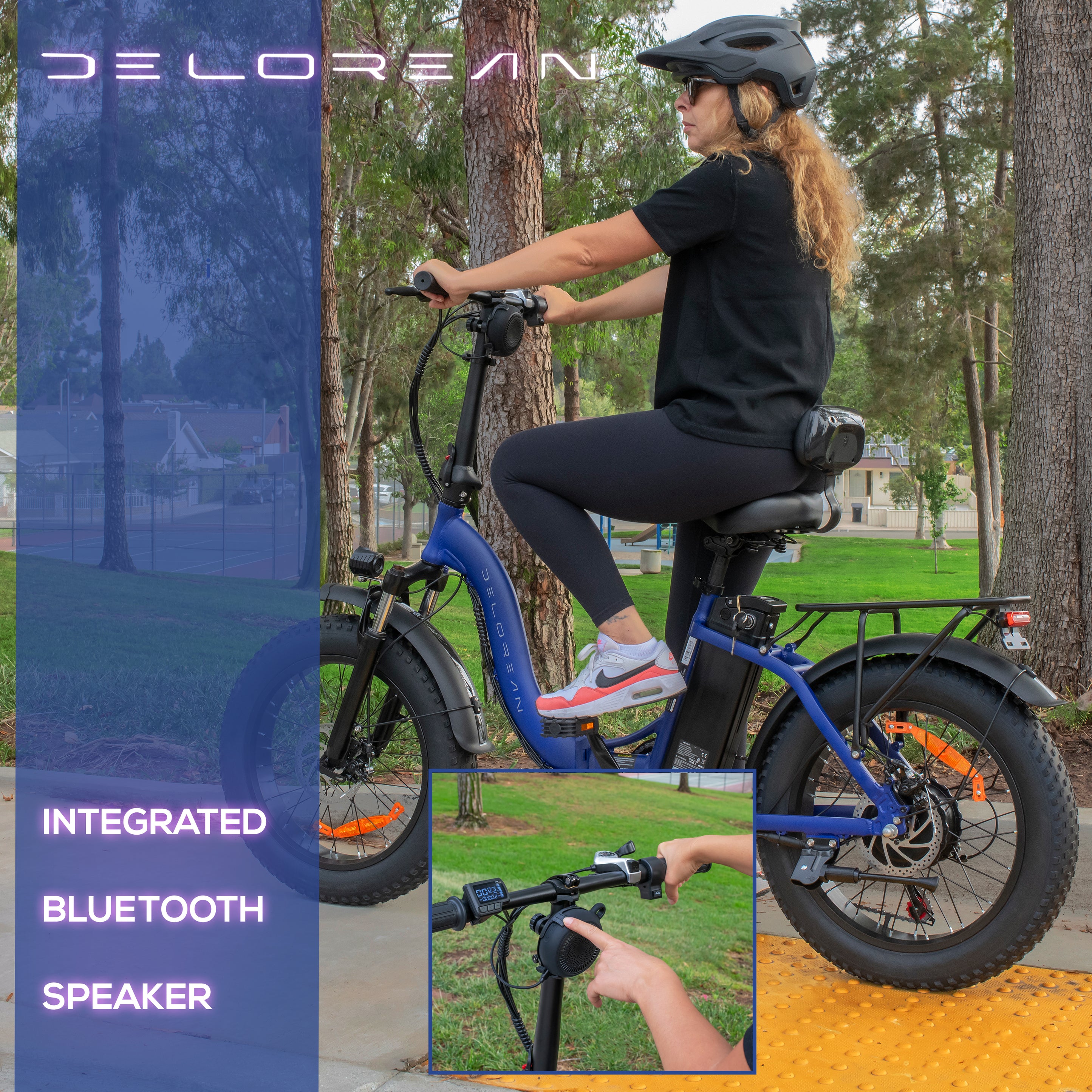 Delorean DM500-Sport Foldable Fat Tire E-Bike (Blue) – Mizari-store